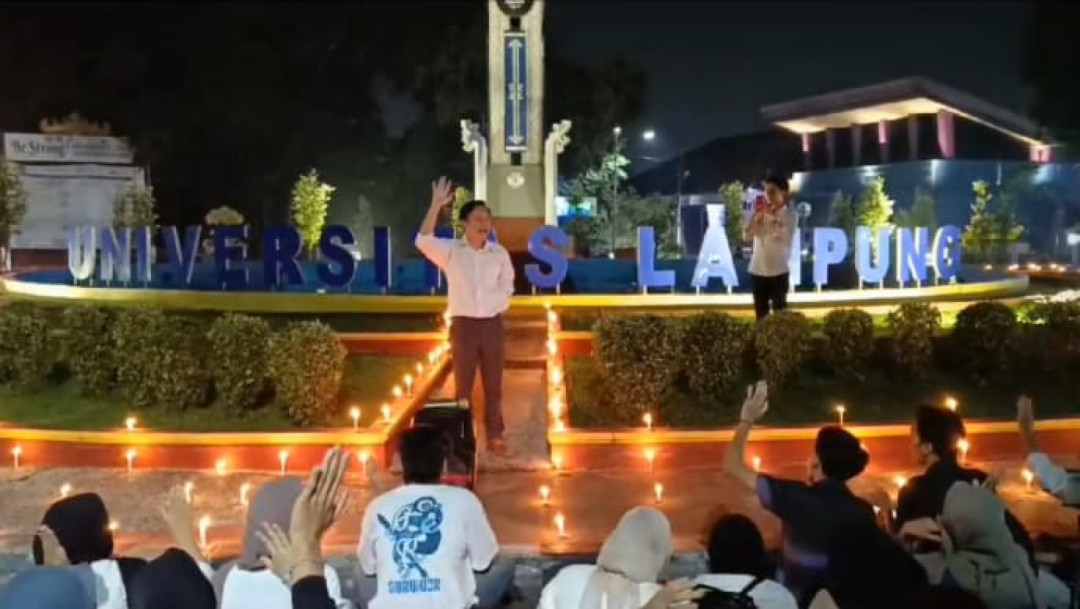 Resah UKT Mahal, Ratusan Mahasiswa Universitas Lampung Gelar Aksi ...