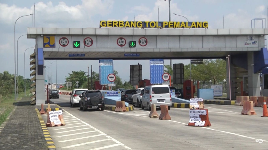 One Way Arus Balik 2023, Kendaraan Masuk Pintu Tol Gandulan-Pemalang Stabil