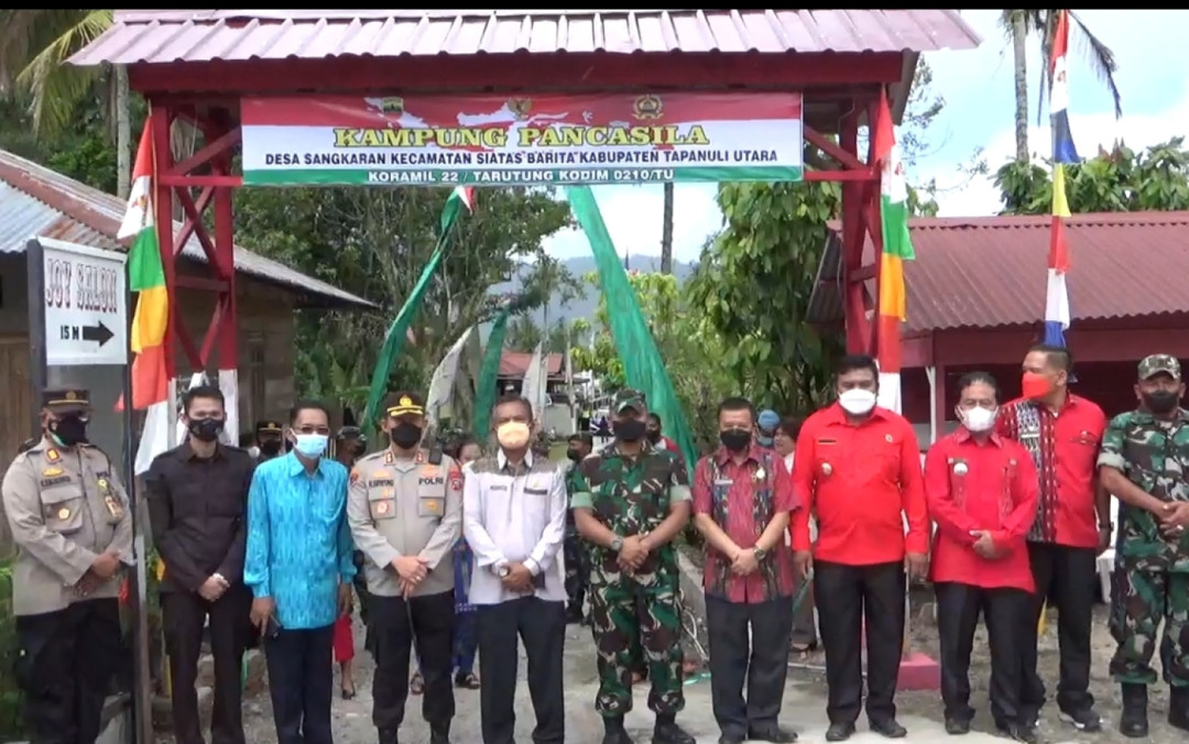 Membumikan Nilai Nilai Luhur Pancasila, Dandim 0210/Taput Resmikan Kampung Pancasila