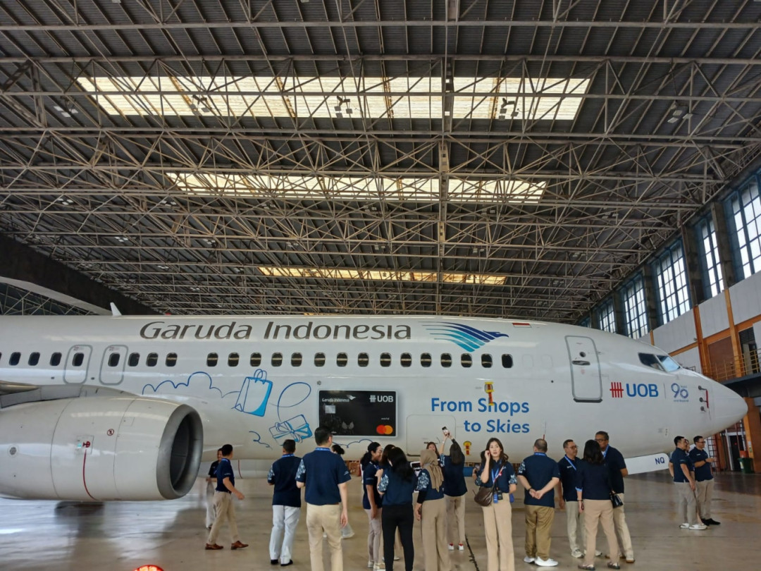 Garuda Indonesia Luncurkan Livery Baru Dengan Desain Kartu Kredit UOB